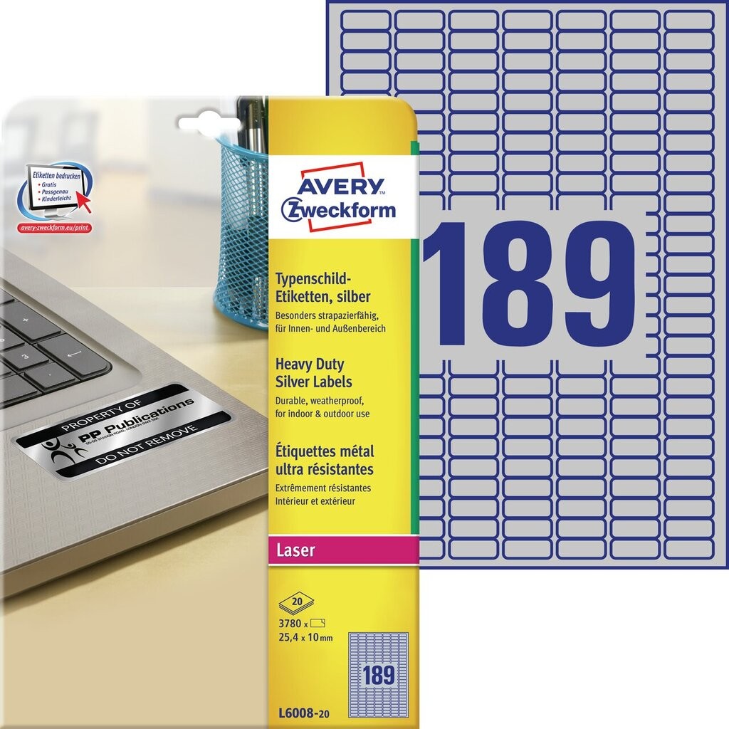 Heavy duty labels | L6008-20 | Avery Heavy duty labels | L6008-20 | Avery