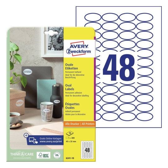 Labels in Special Shapes | 6241-10 | Avery