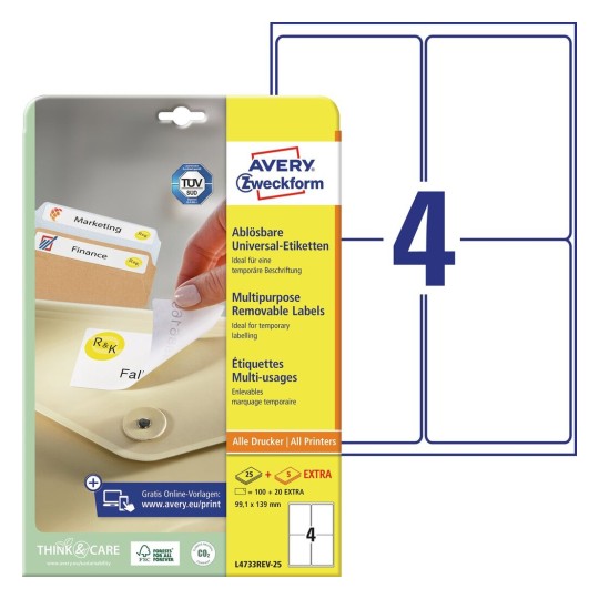 Multipurpose General-use Labels | L4733REV-25 | Avery