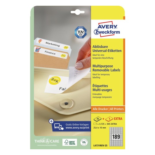 Multipurpose General-use Labels | L4731REV-25 | Avery