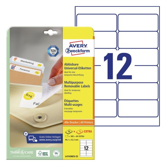 Multipurpose General-use Labels | L4743REV-25 | Avery