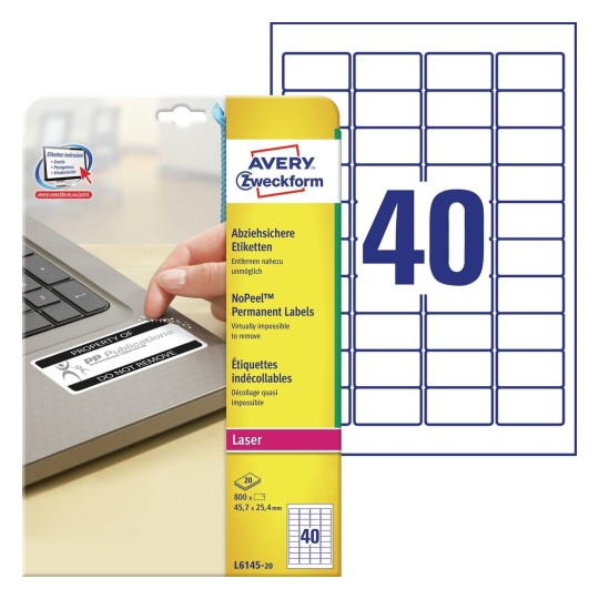 Tamper proof labels | L6114-20 | Avery